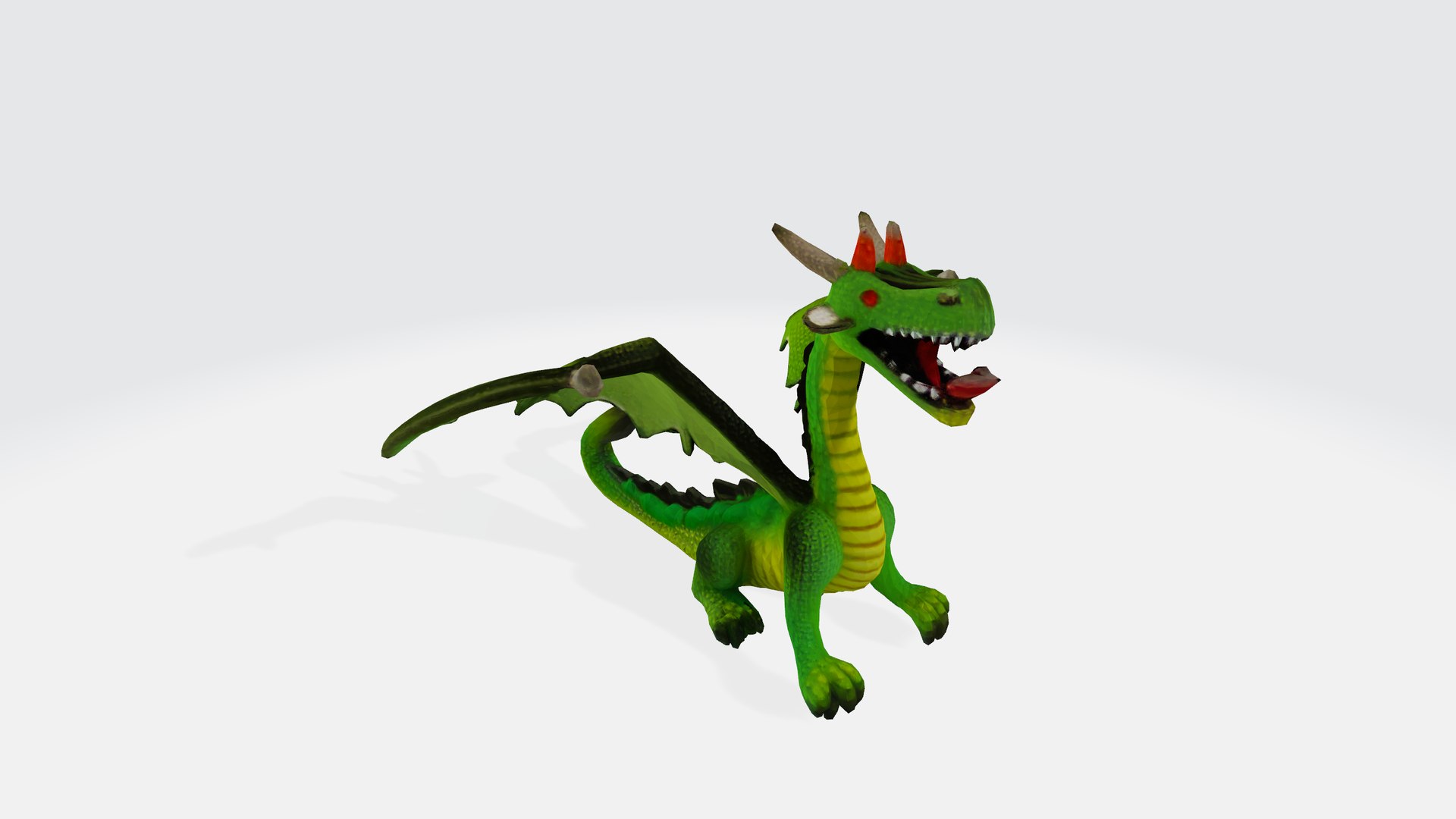 3D Dragon Low Poly Cartoon Model Model - TurboSquid 2358944