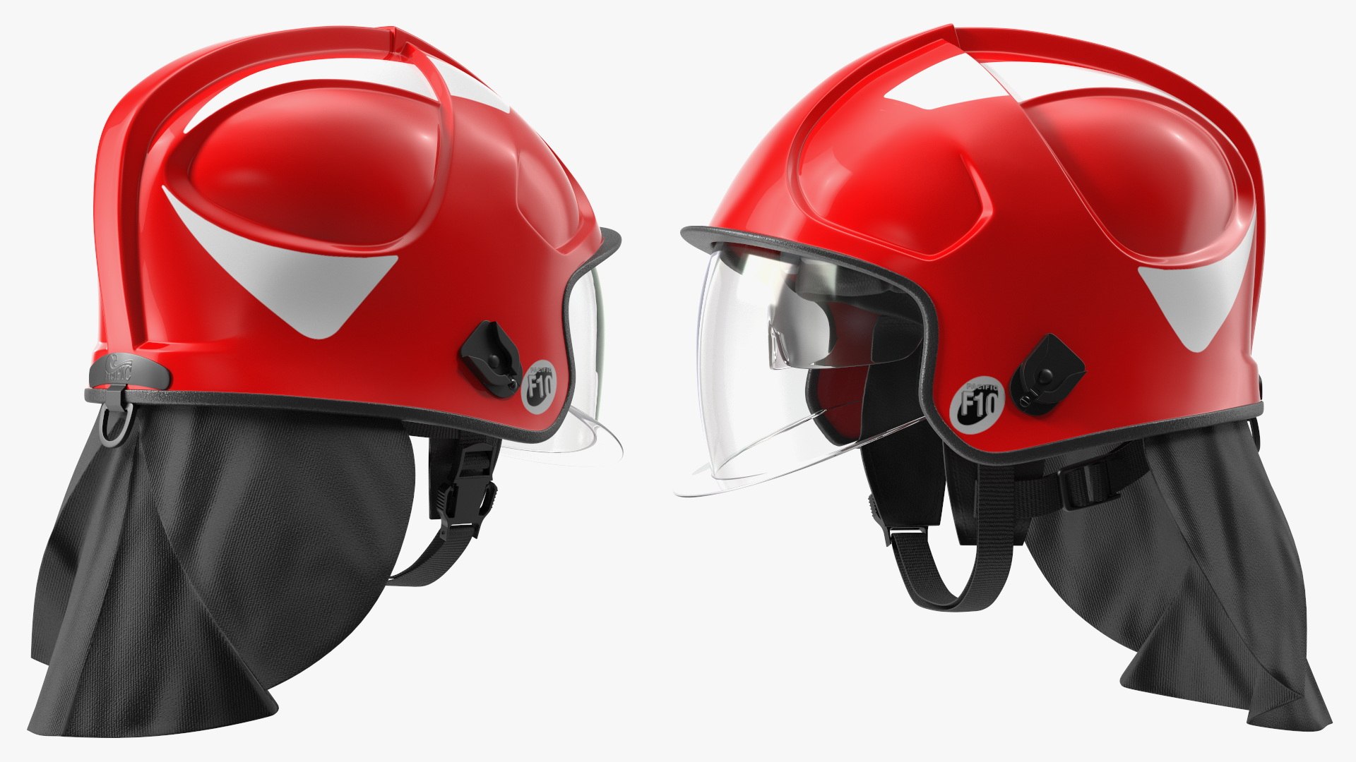 3D Red Fire Helmet F10 MKV model - TurboSquid 2027789