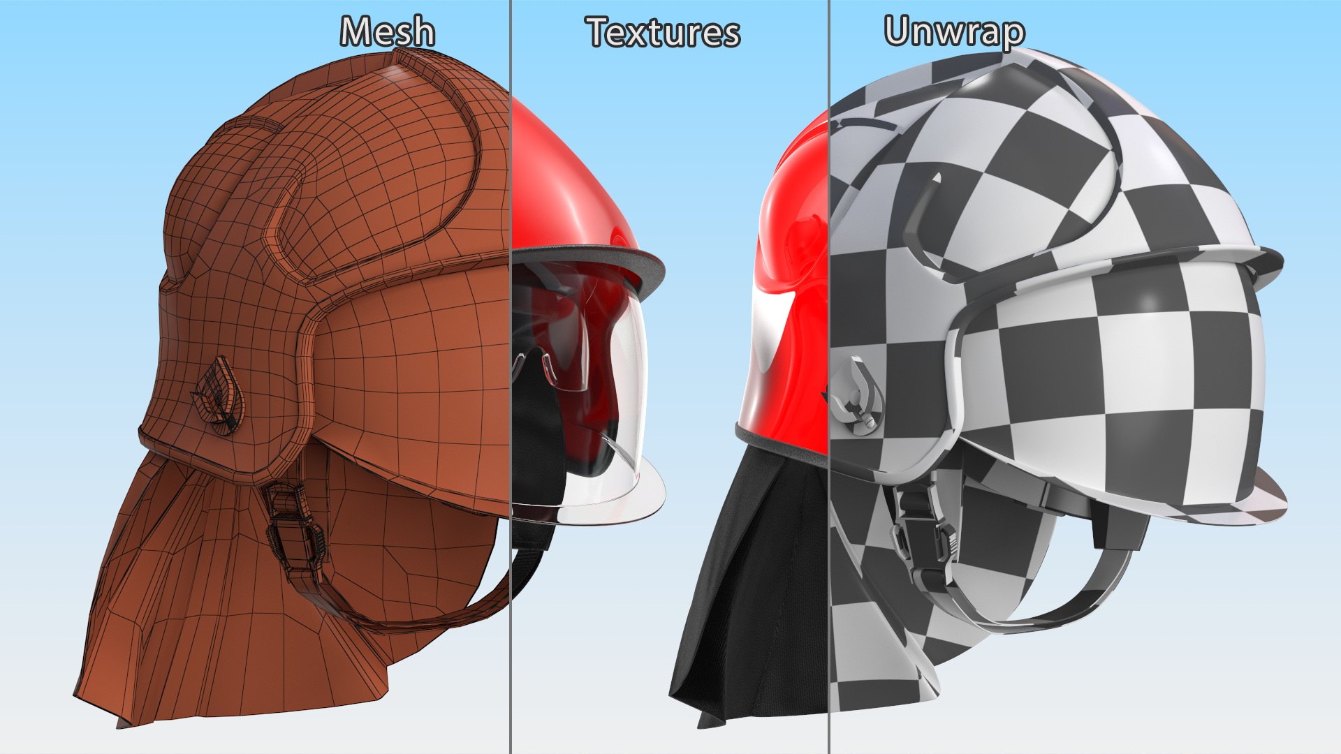 3D Red Fire Helmet F10 MKV Model - TurboSquid 2027789