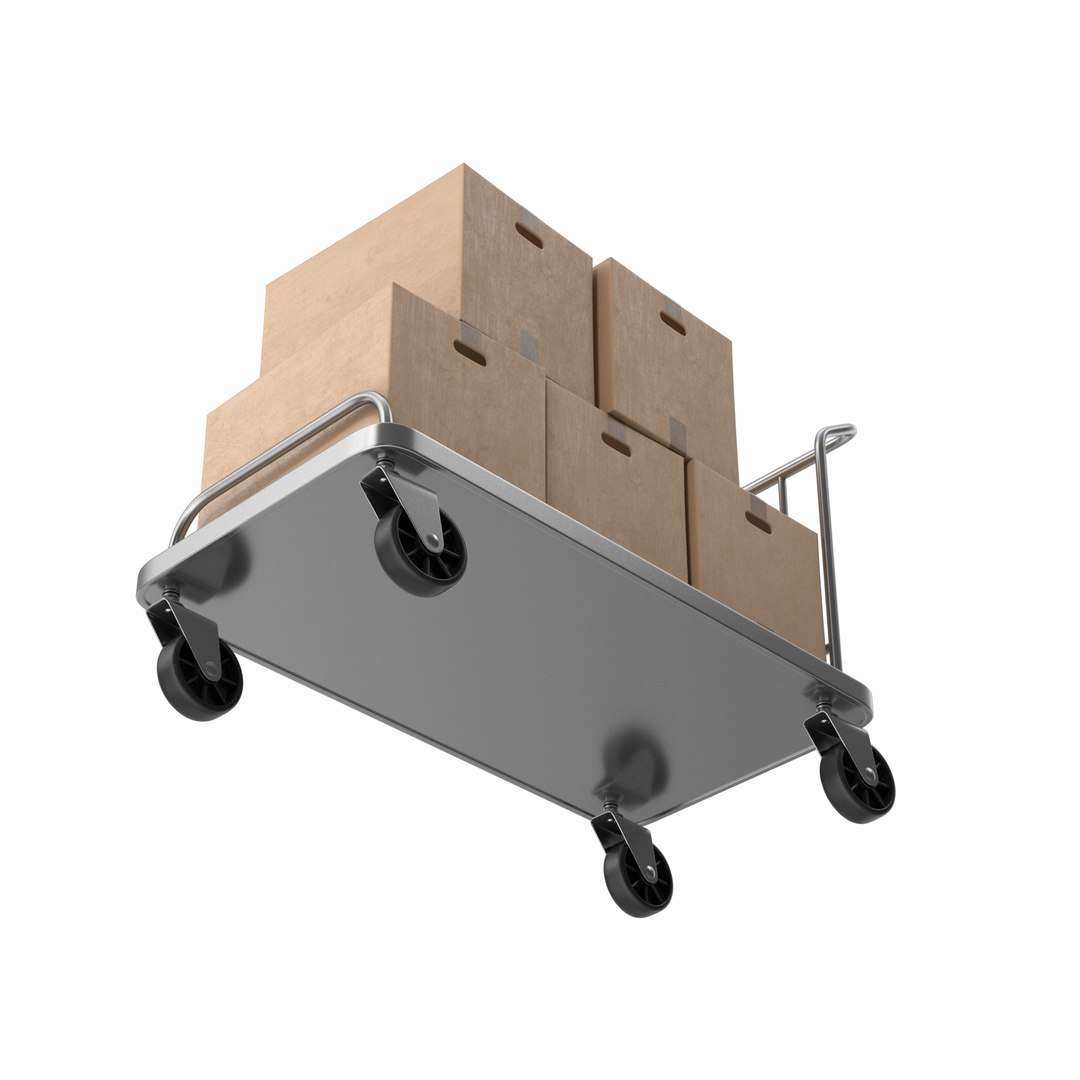 3D Roller Handcart Model - TurboSquid 2195838