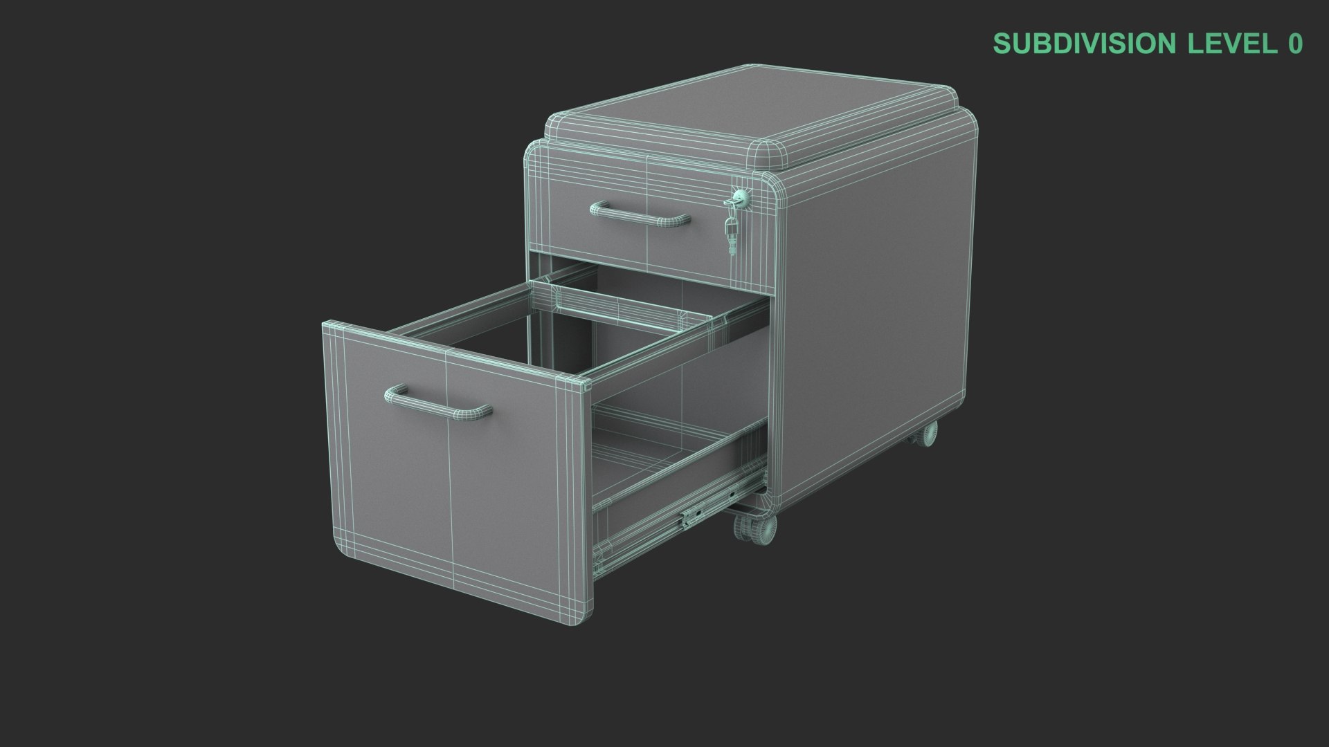 File Cabinet 3D Model - TurboSquid 2336552