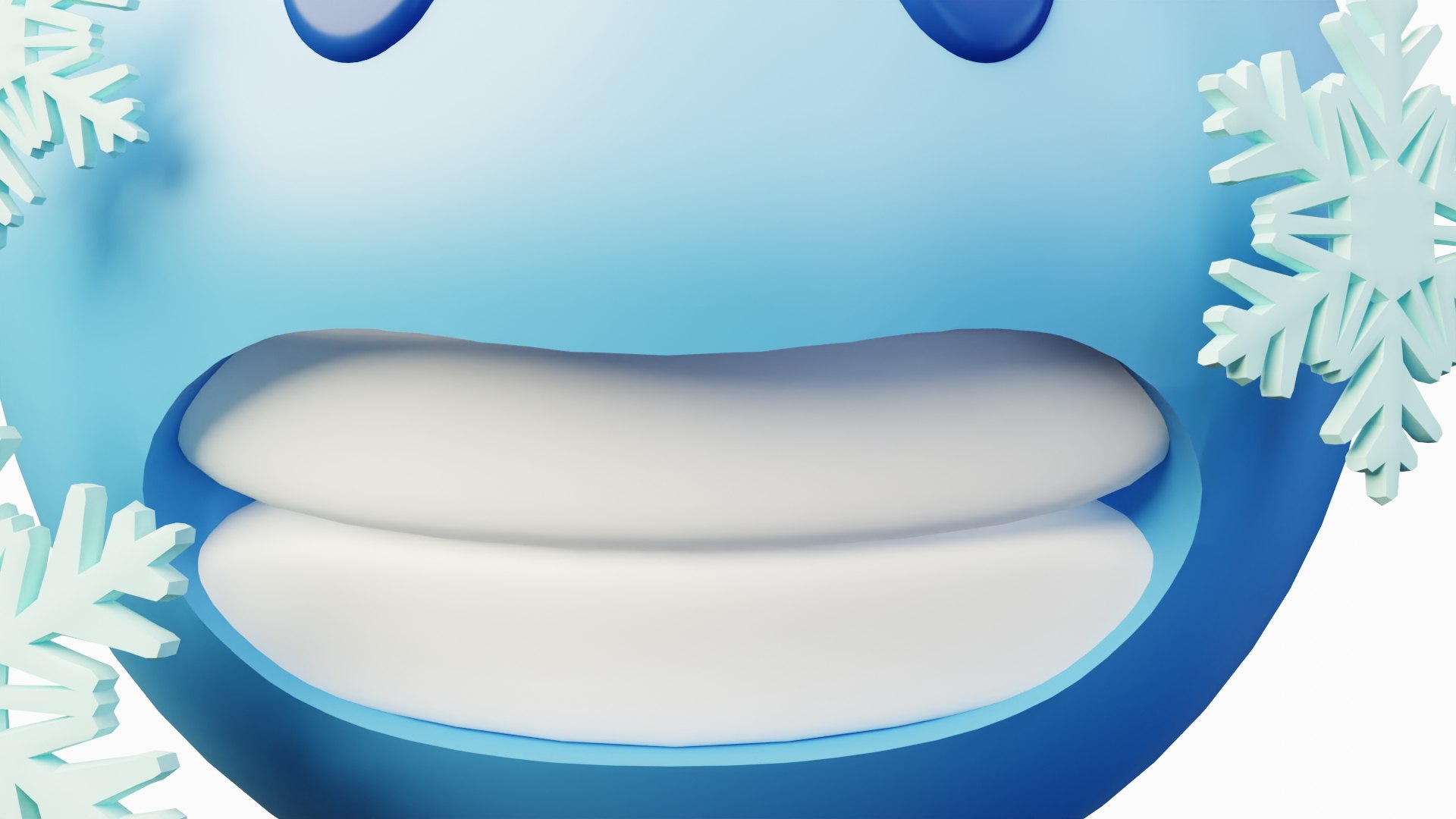 3D Freezing Cold Emoticon Emoji Or Smiley Model - TurboSquid 2114051
