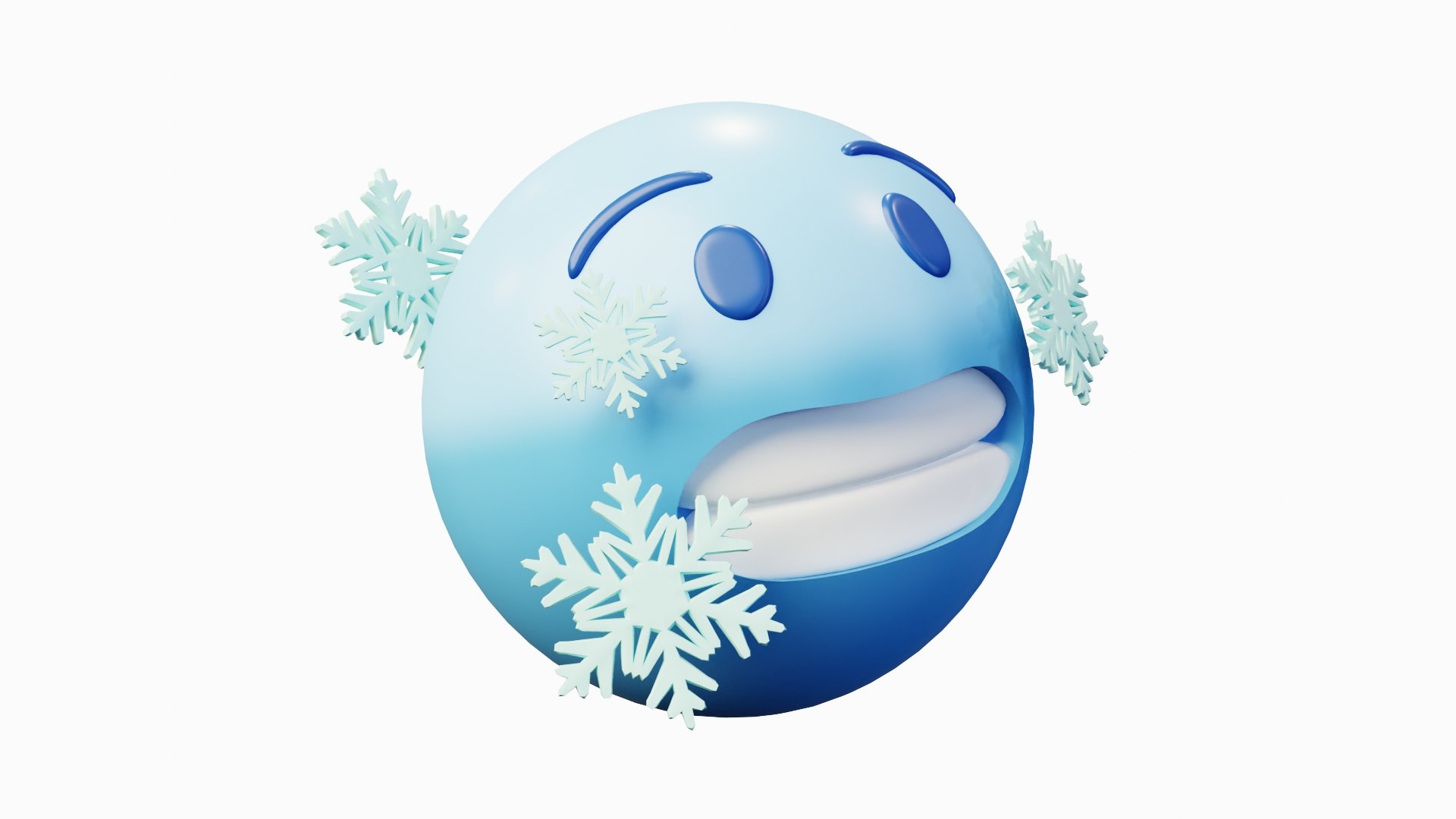 3D Freezing Cold Emoticon Emoji Or Smiley Model - TurboSquid 2114051