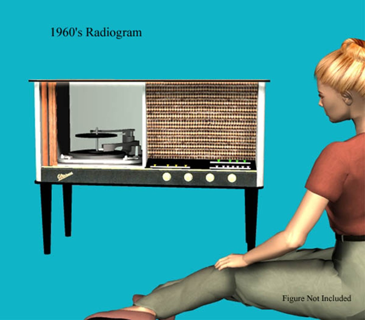 1960 S Radiogram 3d Model