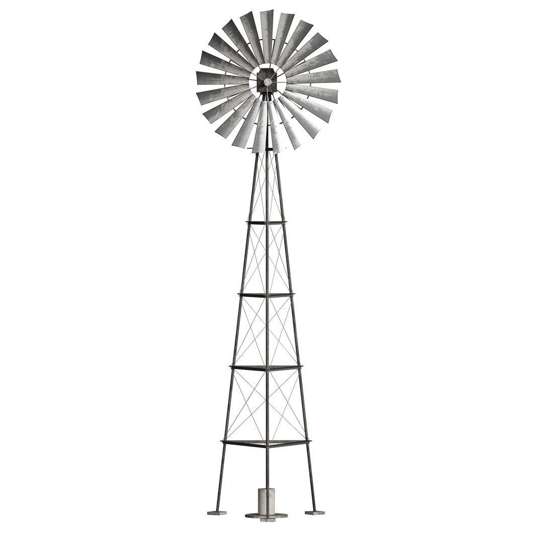 Windmill Windmill Propeller Tower Wind Turbine 3D Model - TurboSquid ...