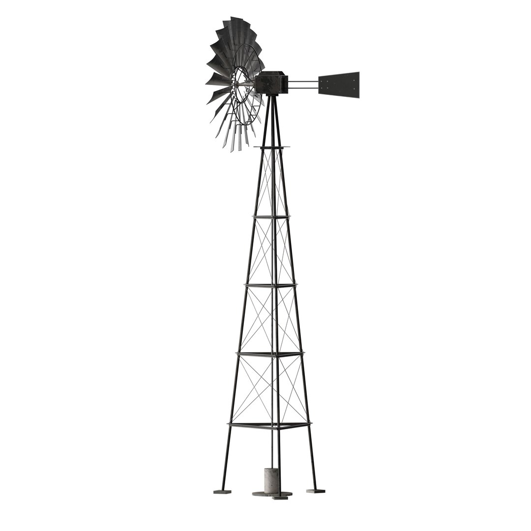Windmill Windmill Propeller Tower Wind Turbine 3D Model - TurboSquid ...