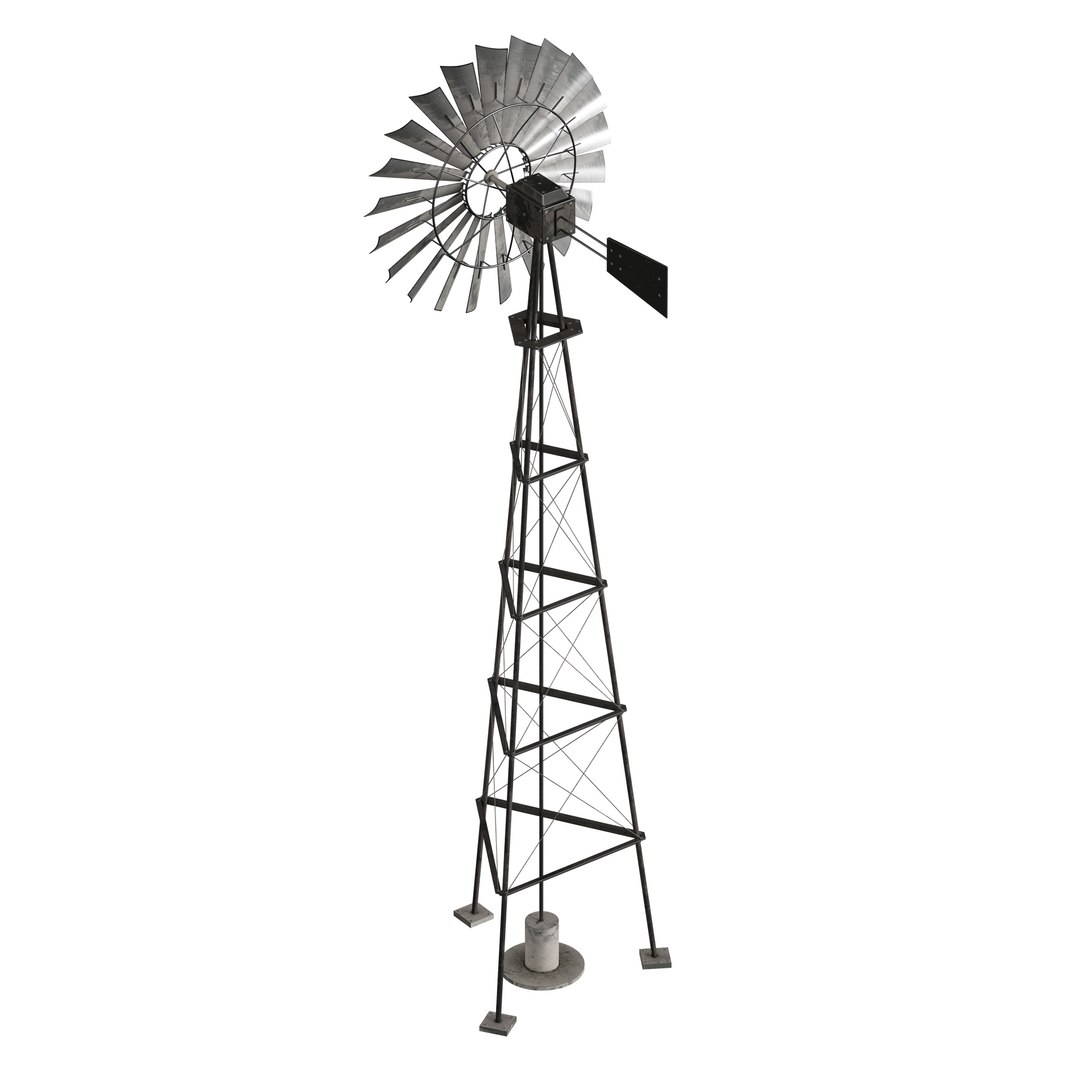 Windmill Windmill Propeller Tower Wind Turbine 3D Model - TurboSquid ...