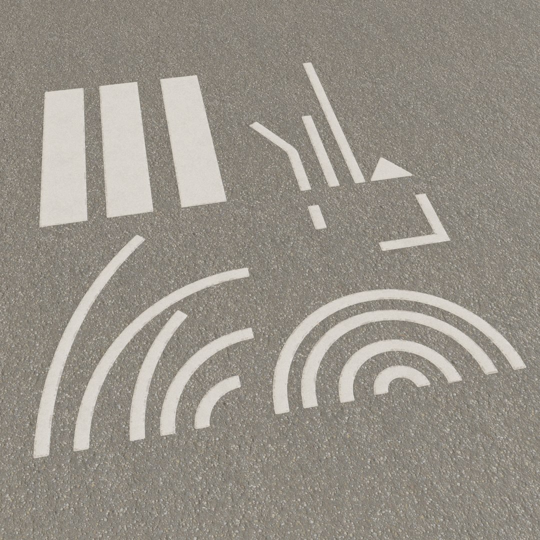 Road Asset Pack 3D Model - TurboSquid 1244535