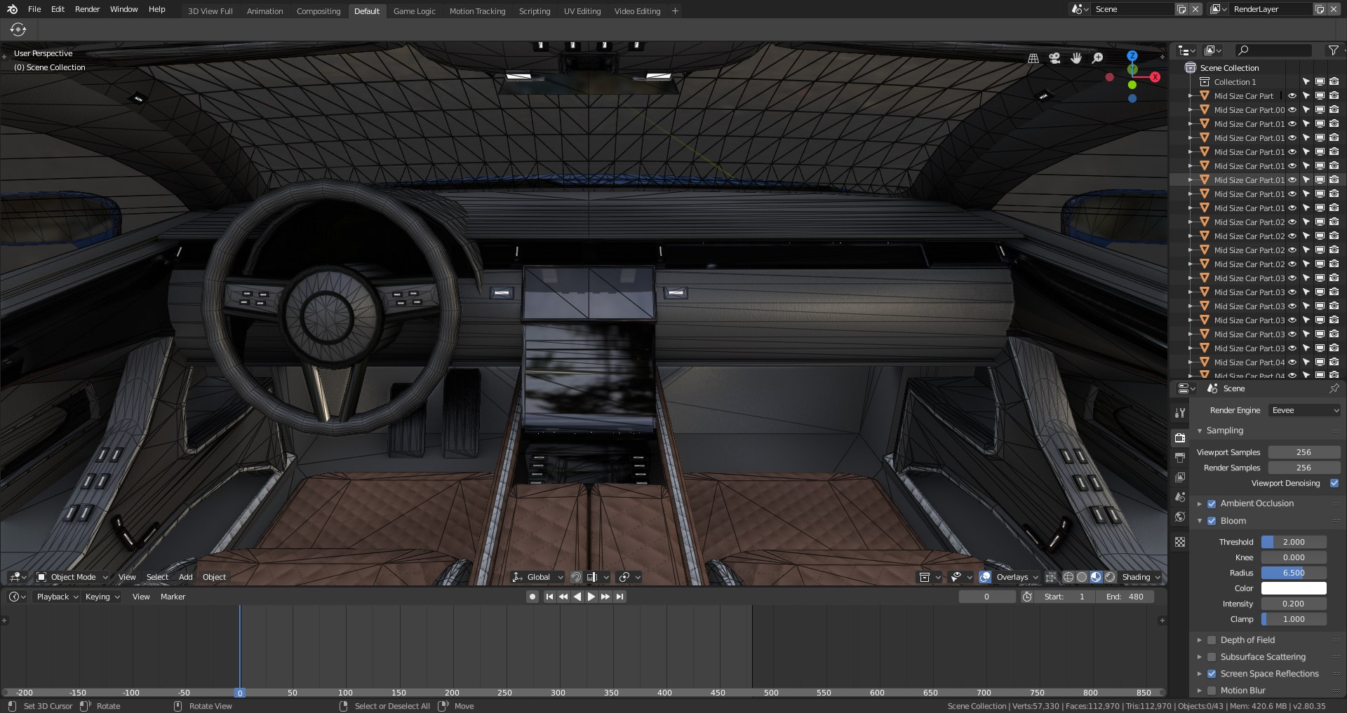3D Car Blender Eevee 2 - TurboSquid 1399066