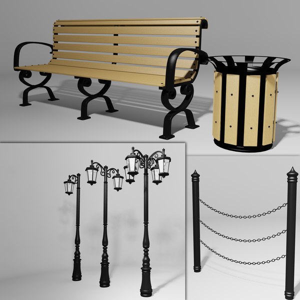 Free 3D Bench Models | TurboSquid