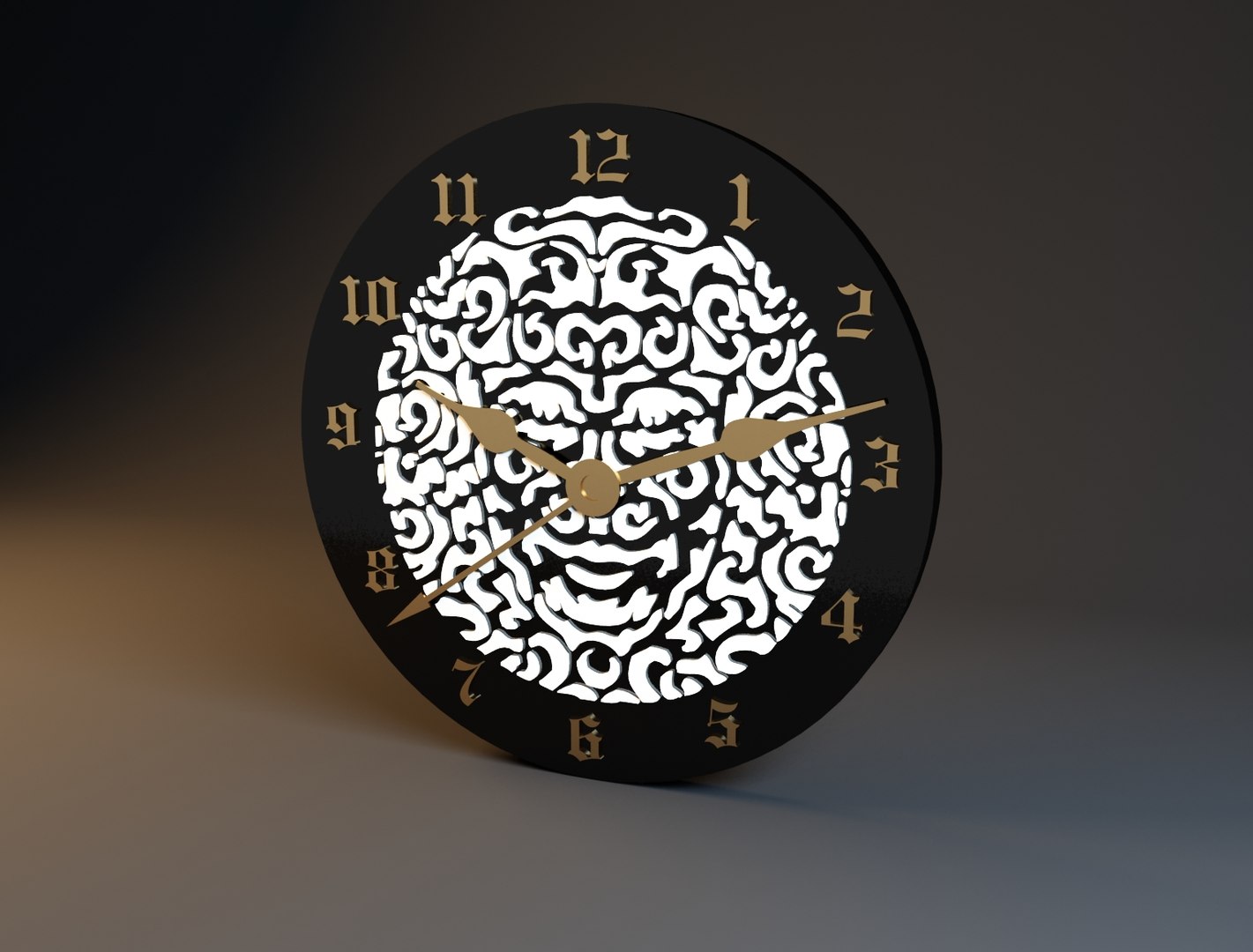 wall clock 3d model