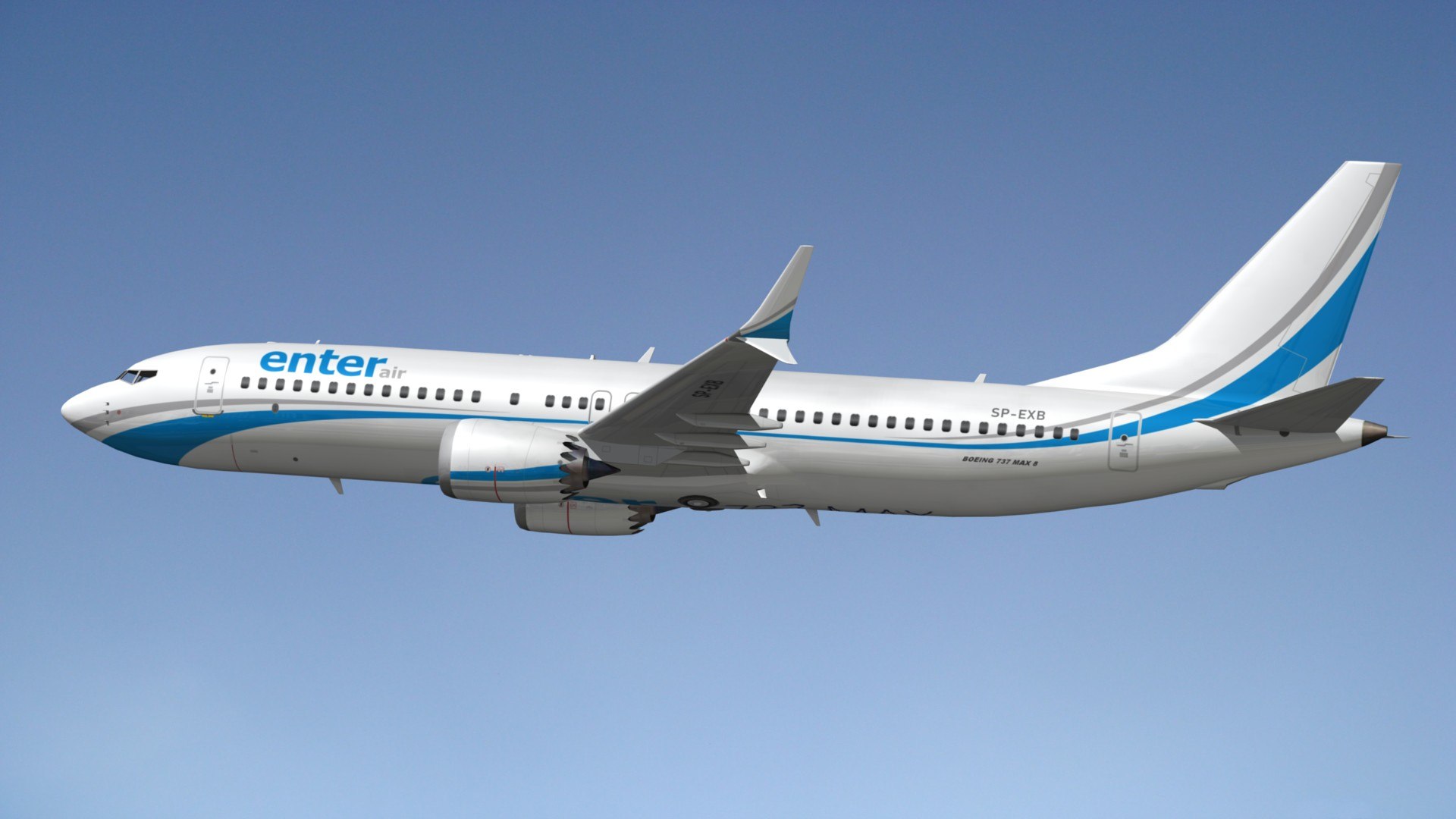 3D Model Boeing 737 Enter Air - TurboSquid 1663228