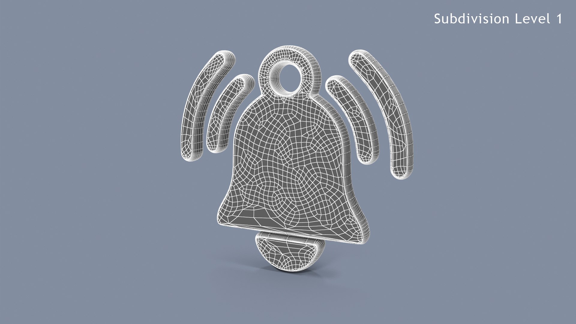 3D Notification Bell Symbol Gold Model - TurboSquid 2066706