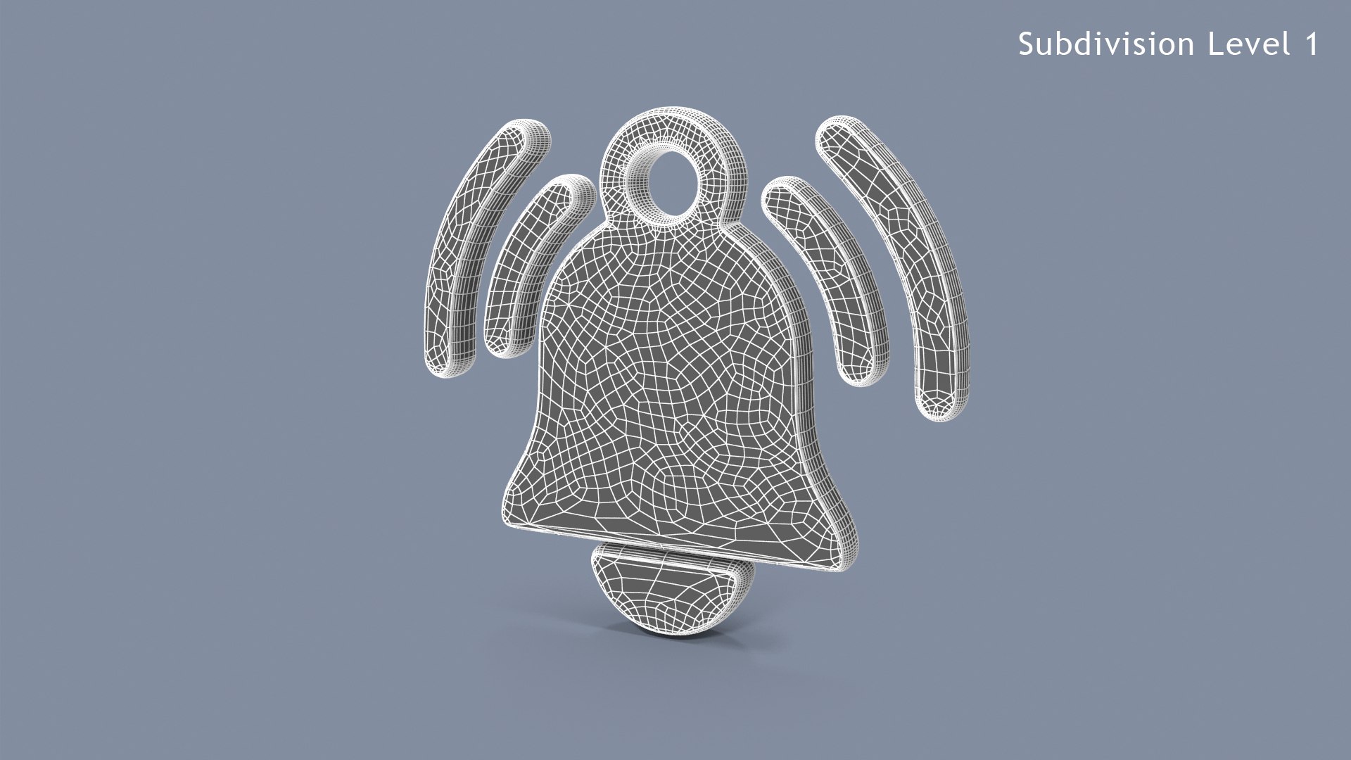 3D Notification Bell Symbol Gold Model - TurboSquid 2066706