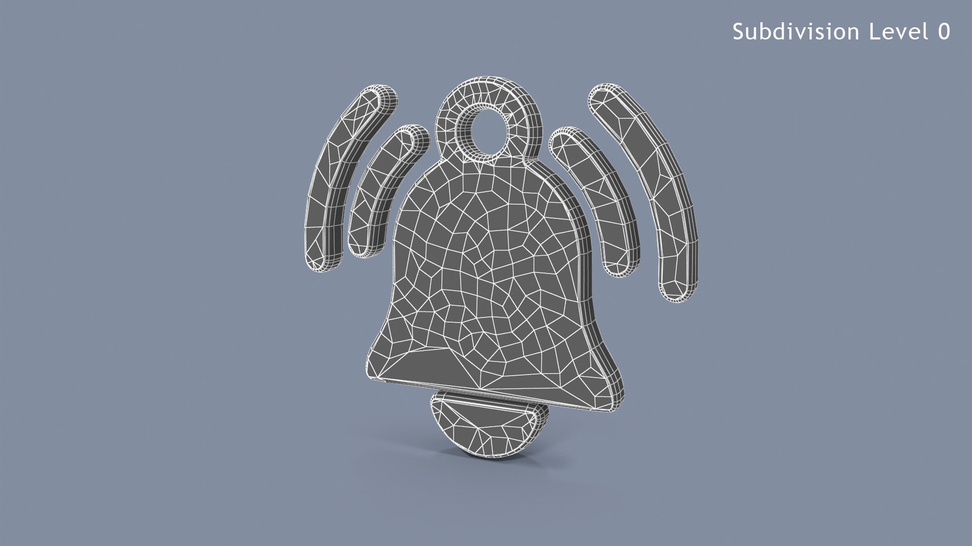 3D Notification Bell Symbol Gold Model - TurboSquid 2066706