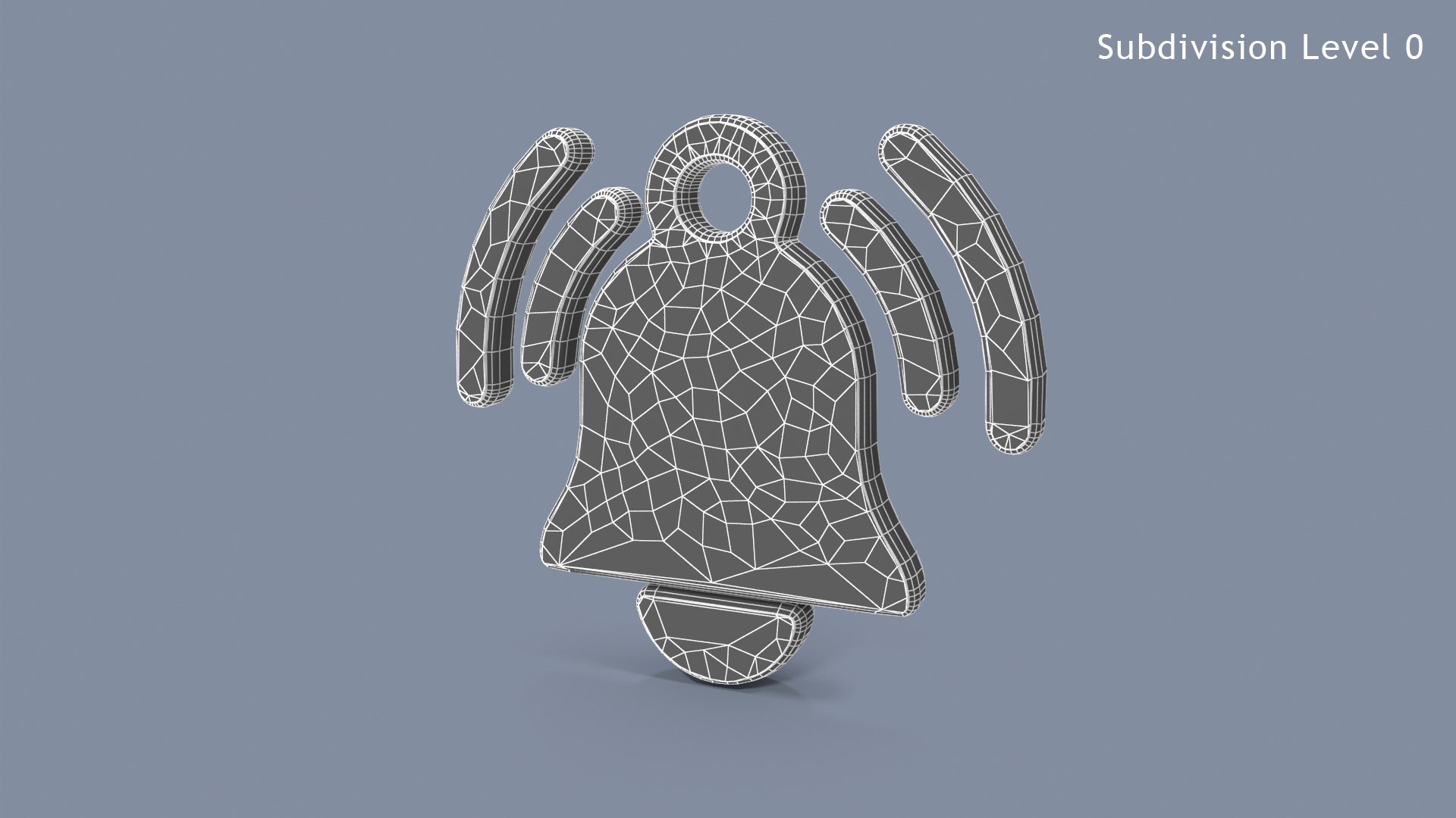 3D Notification Bell Symbol Gold Model - TurboSquid 2066706