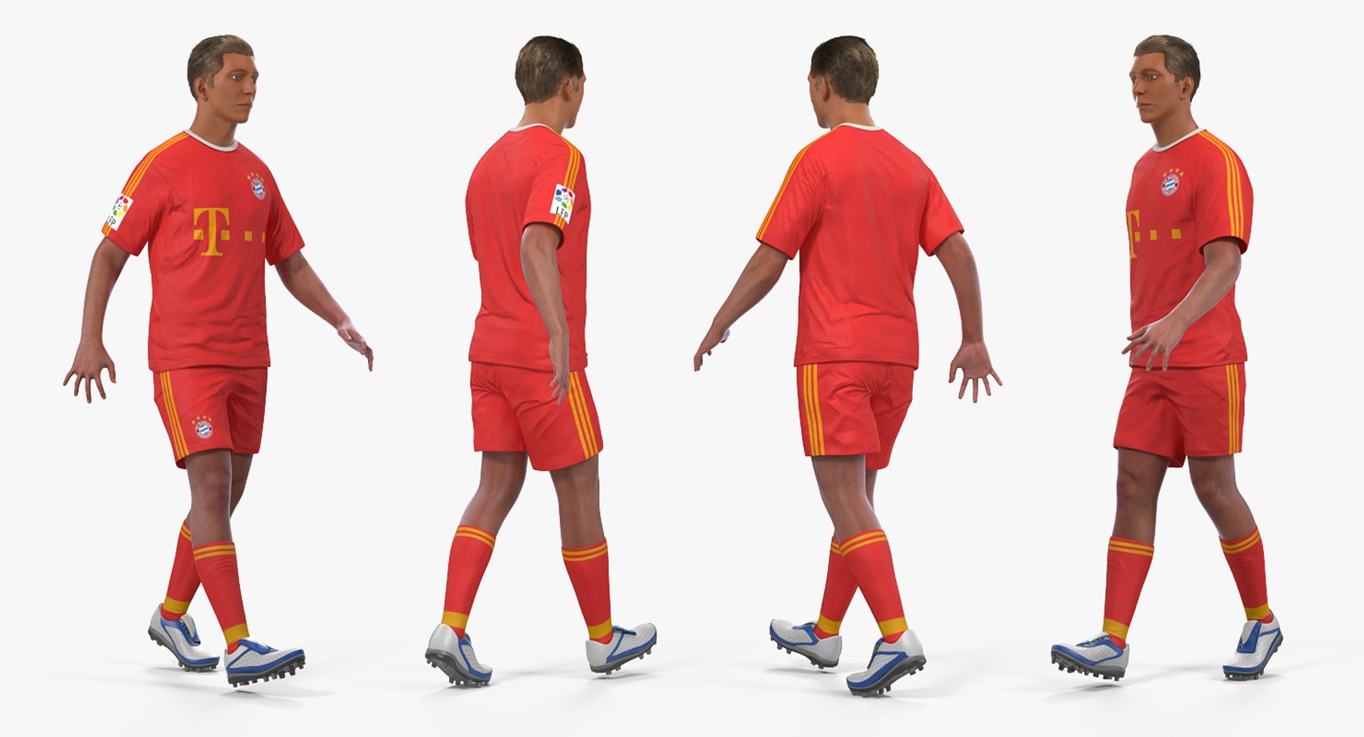 Soccer football player bayern model - TurboSquid 1326171