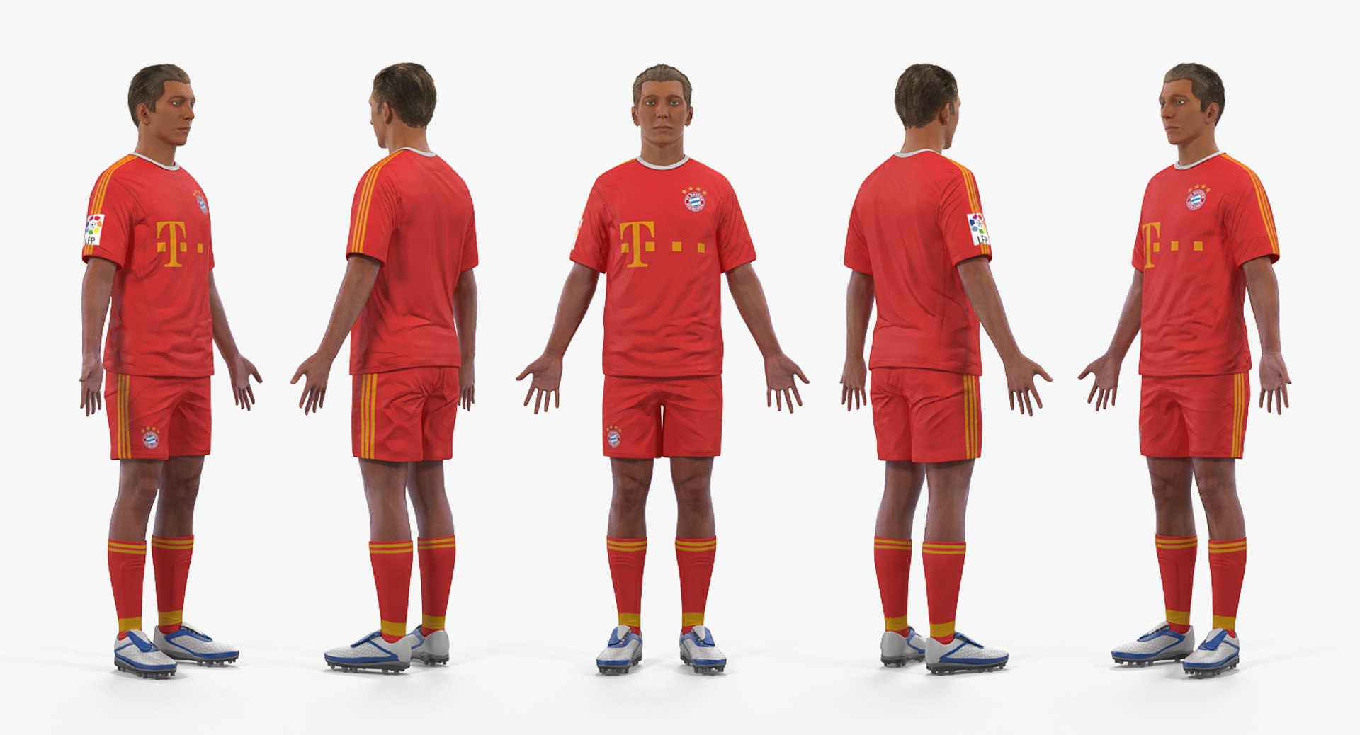 Soccer football player bayern model - TurboSquid 1326171