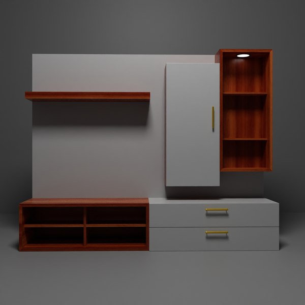 3D Tv Unit - TurboSquid 1972122