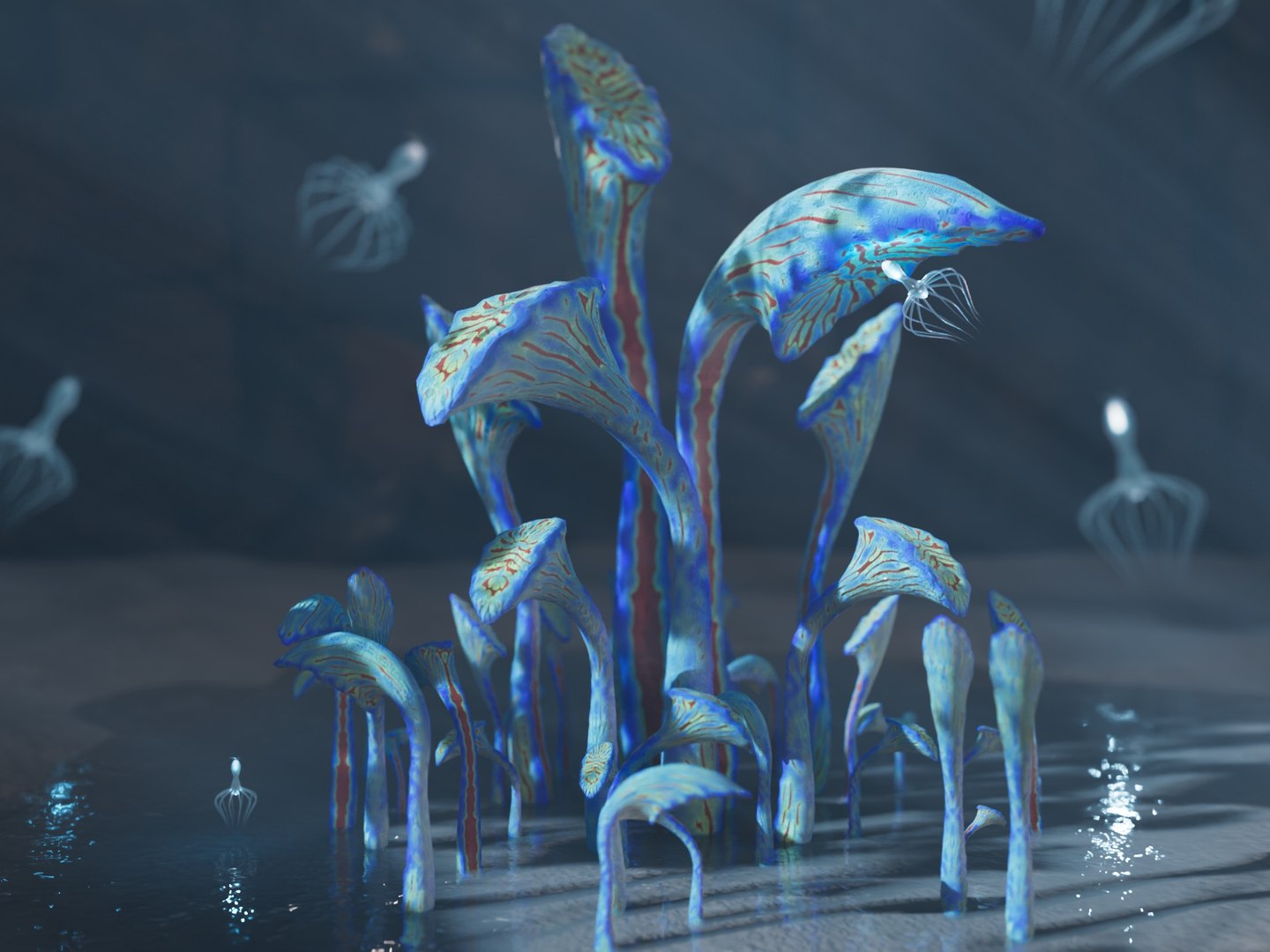 3D Alien Plant - TurboSquid 2430117