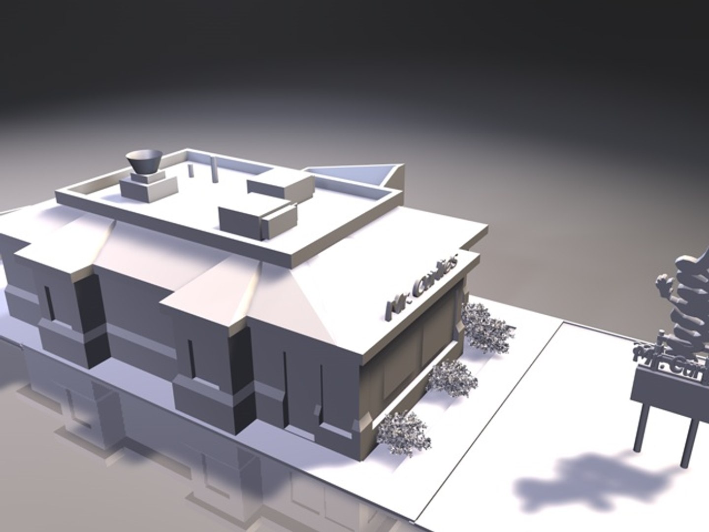 3d Fast Food Restuarant