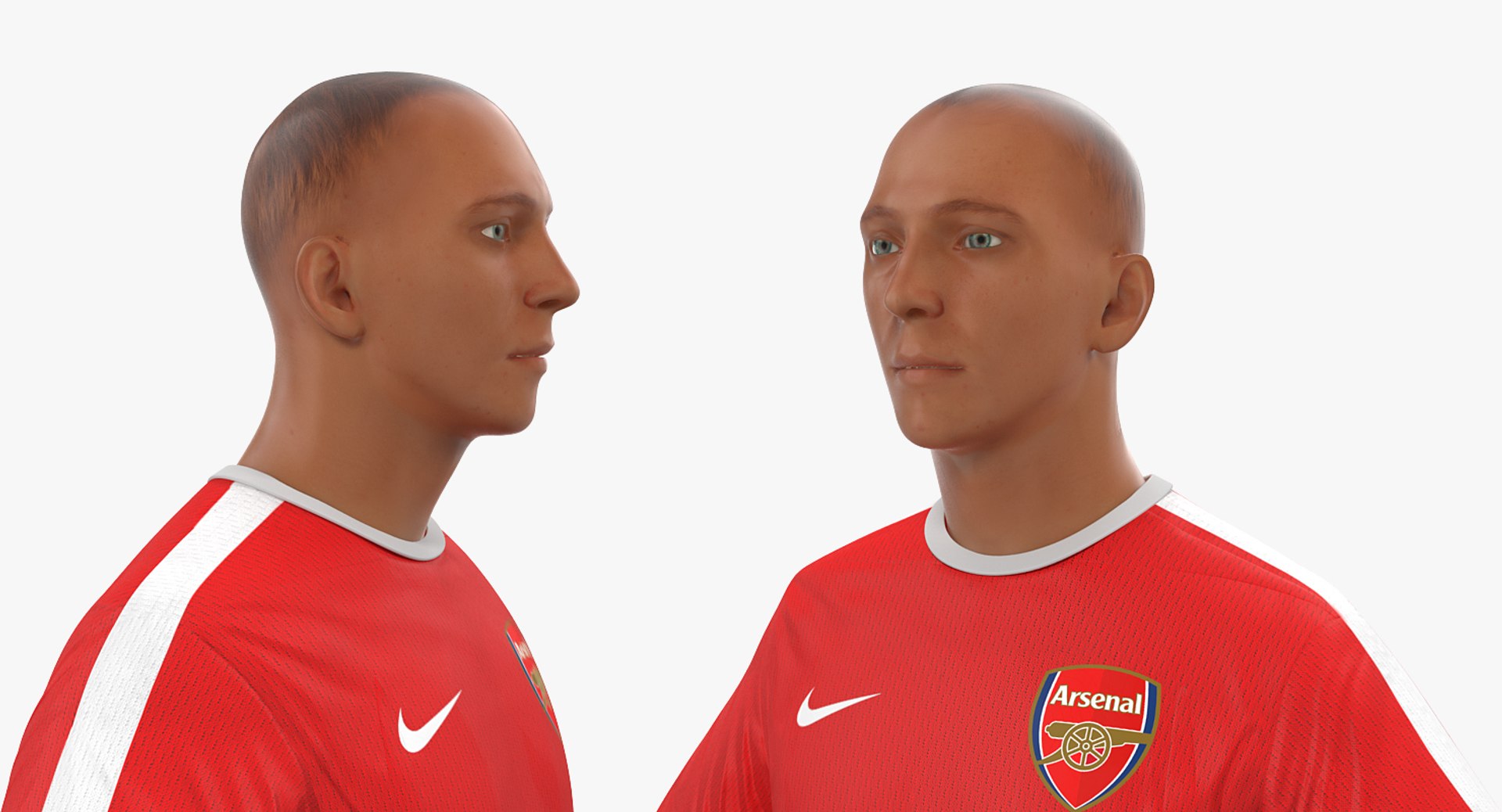 3D Model Soccer Football Player Arsenal - TurboSquid 1306745
