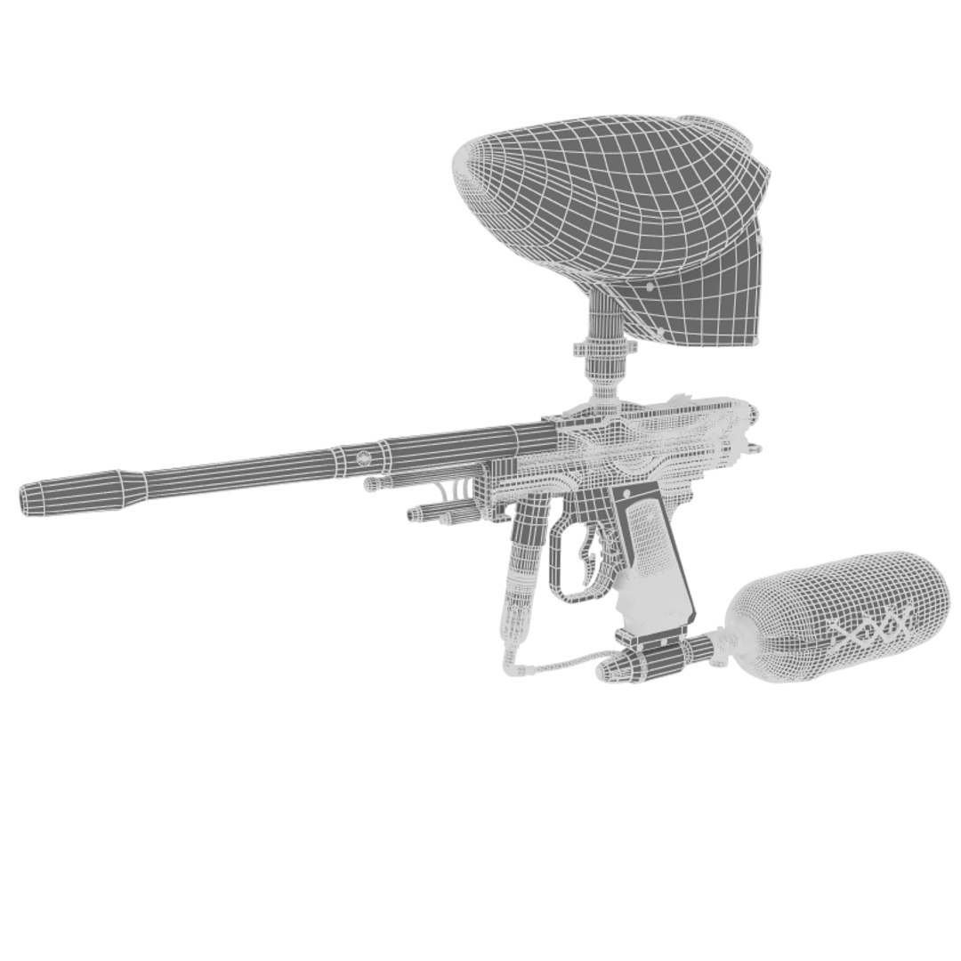 paintball marker aim autococker 3d max