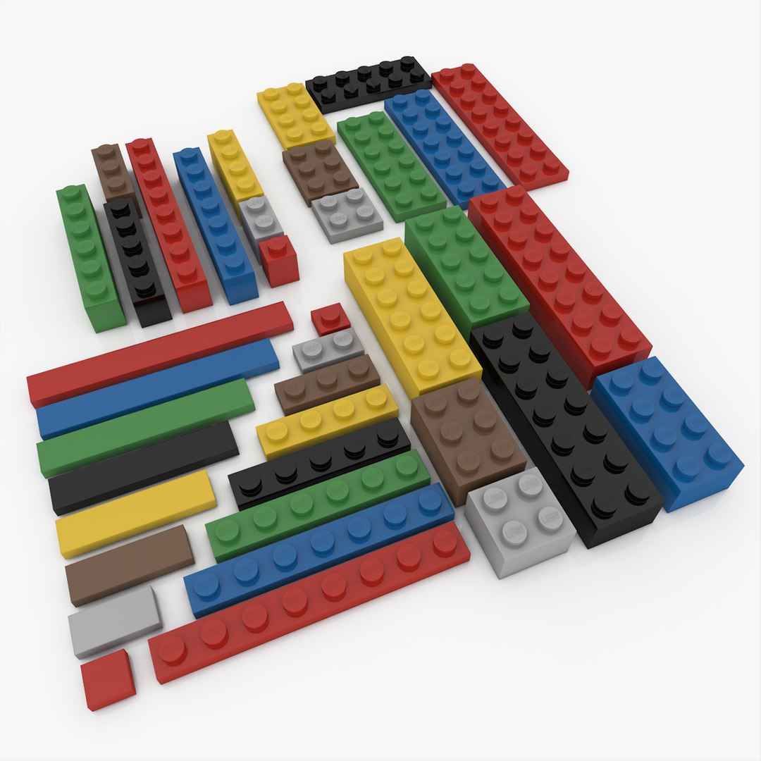 Lego Bricks 3D Model - TurboSquid 1347934
