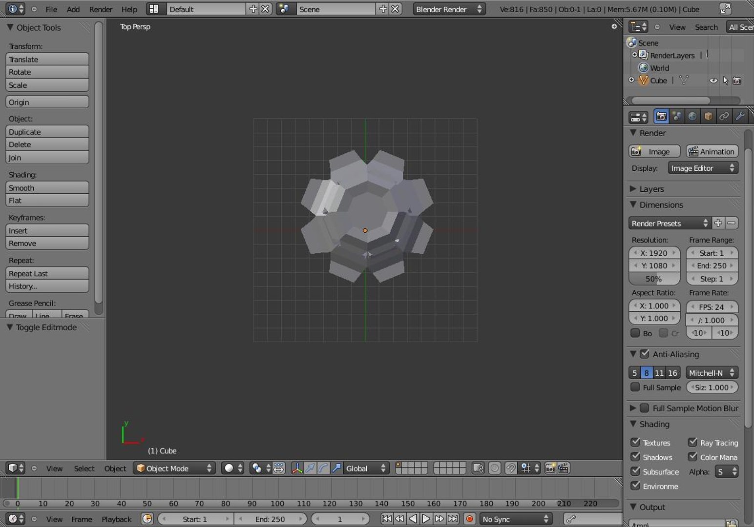 3d Simple Pillar
