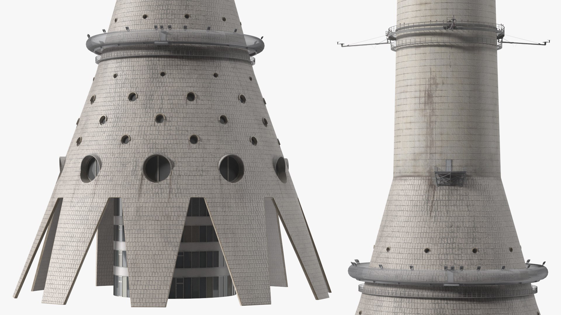 Television Towers Collection Model - TurboSquid 2210602