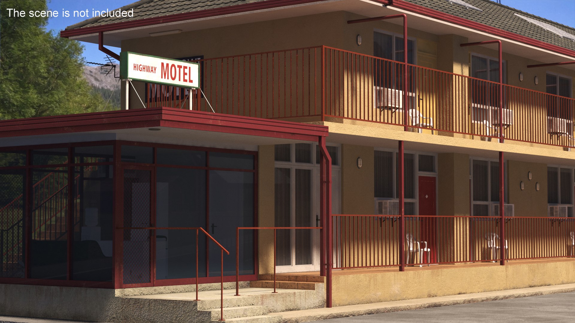 3D Model Goolgowi Highway Motel - TurboSquid 2280754