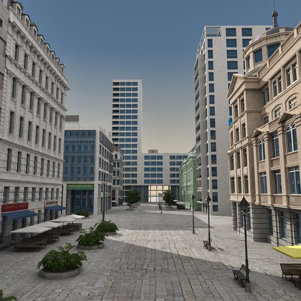 city european europe 3d model