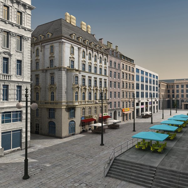 city european europe 3d model