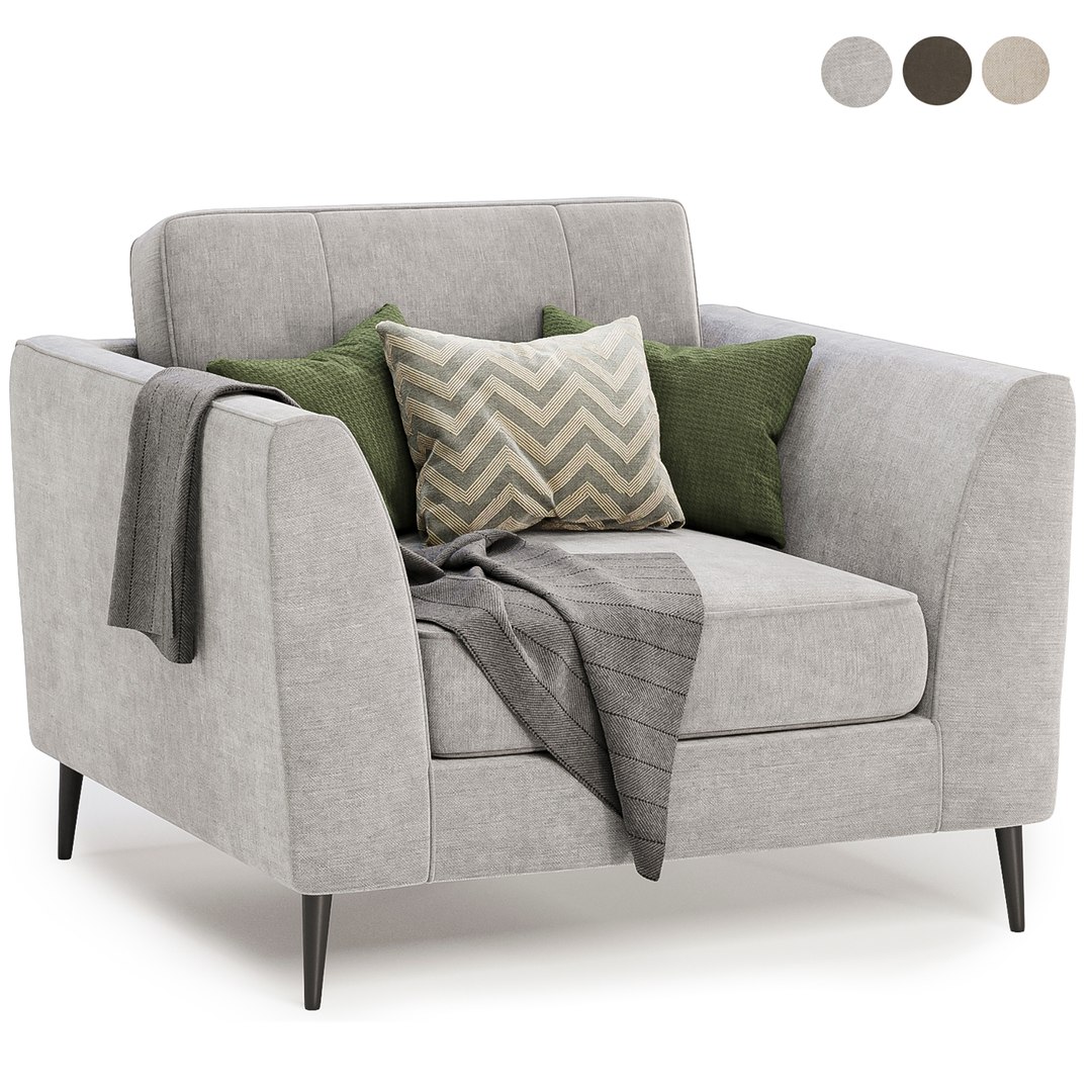 London Arm Chair Model - TurboSquid 2344610
