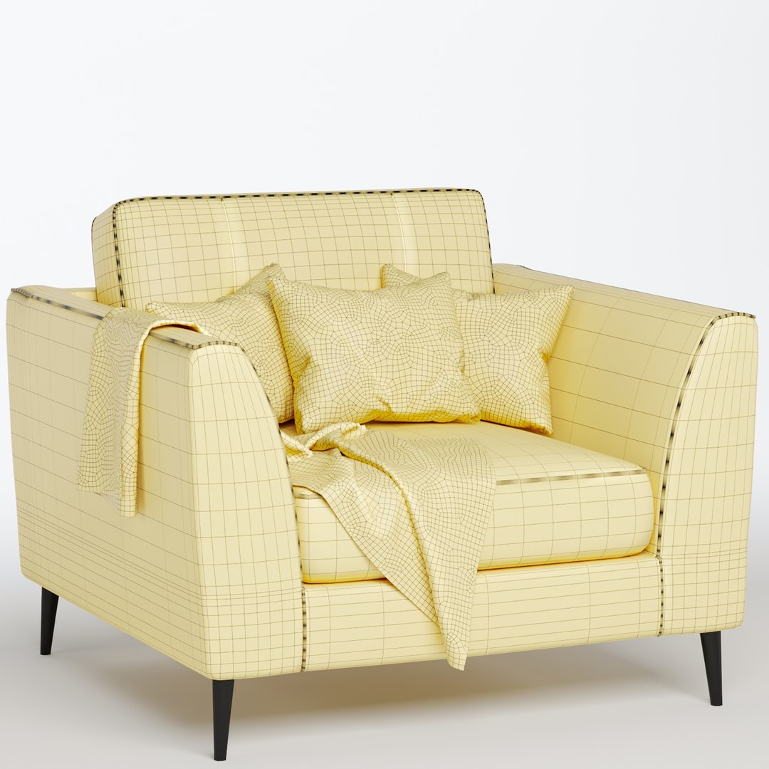 London Arm Chair Model - TurboSquid 2344610