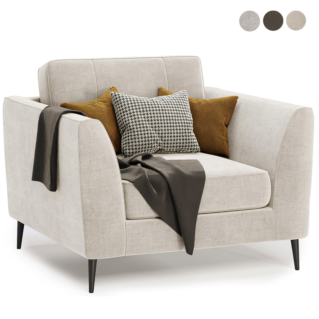 London Arm Chair Model - TurboSquid 2344610