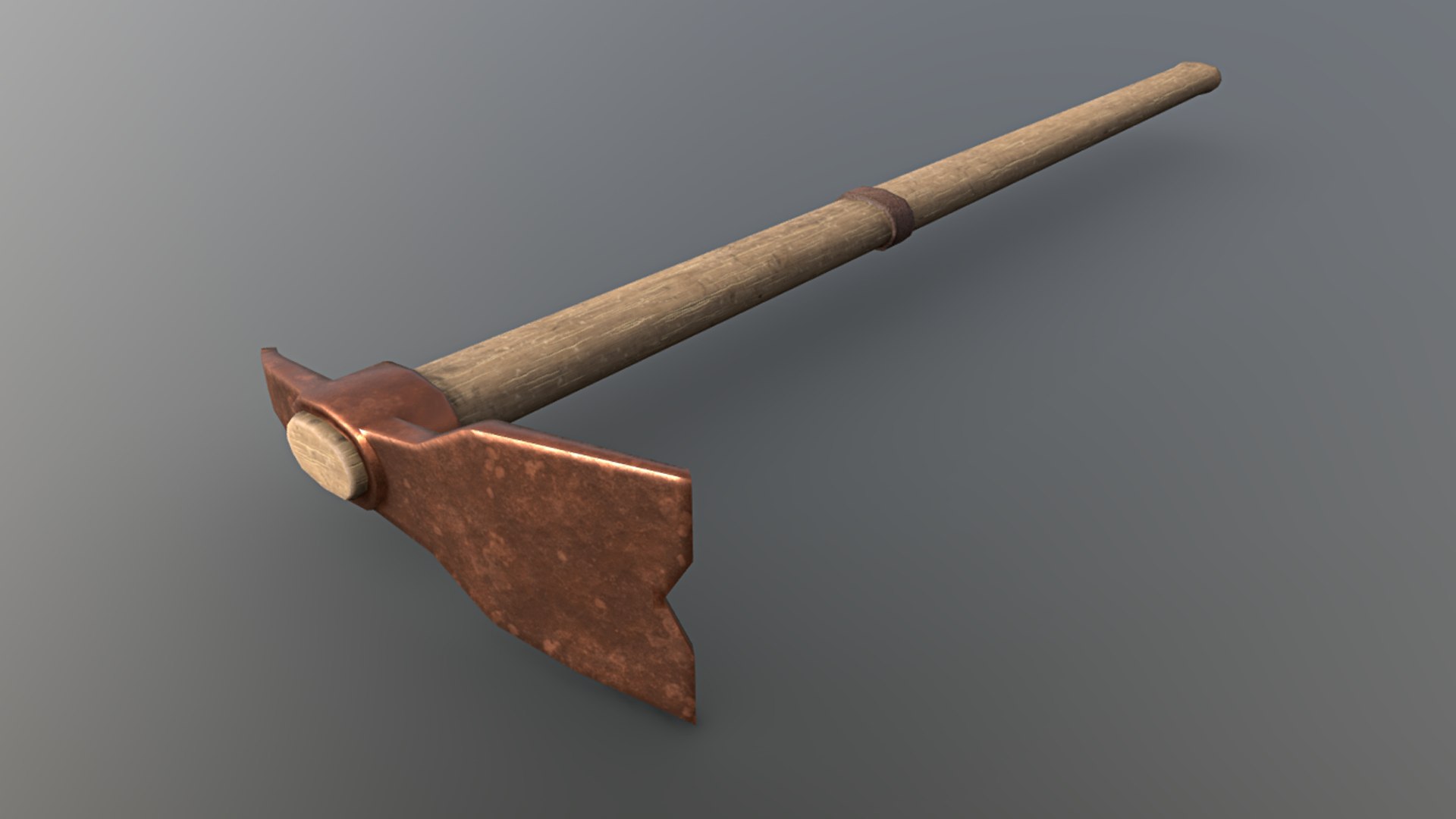 Hoe - Copper 3D Model - TurboSquid 2163854