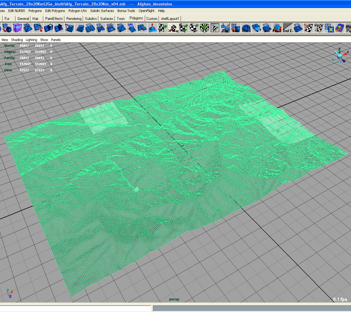 mountain terrain landscape 3d max