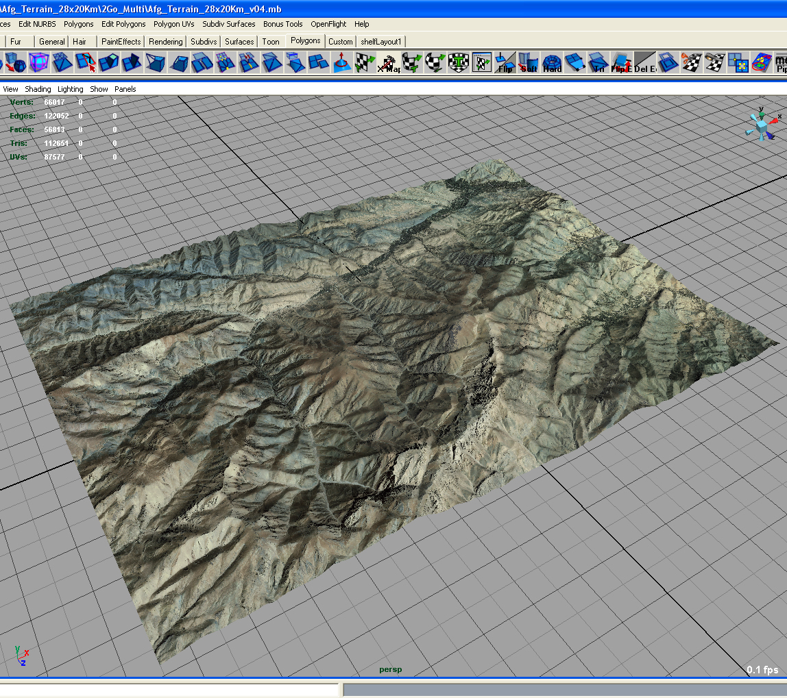 mountain terrain landscape 3d max