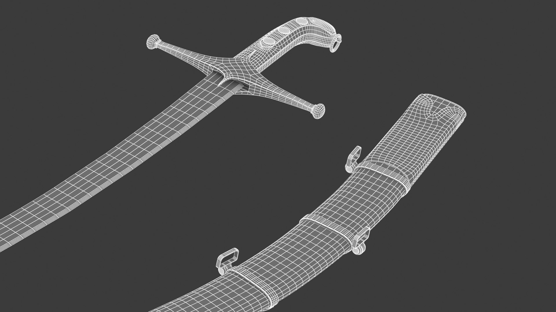 3D Shamshir - TurboSquid 1810599