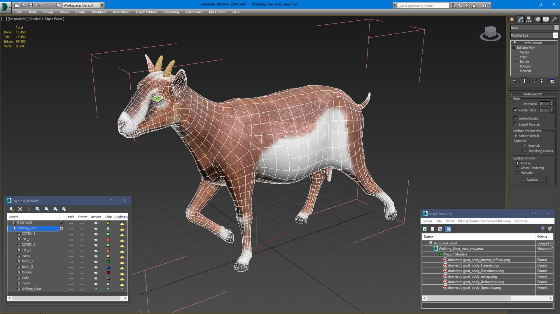 Walking Goat 3D Model - TurboSquid 1991766