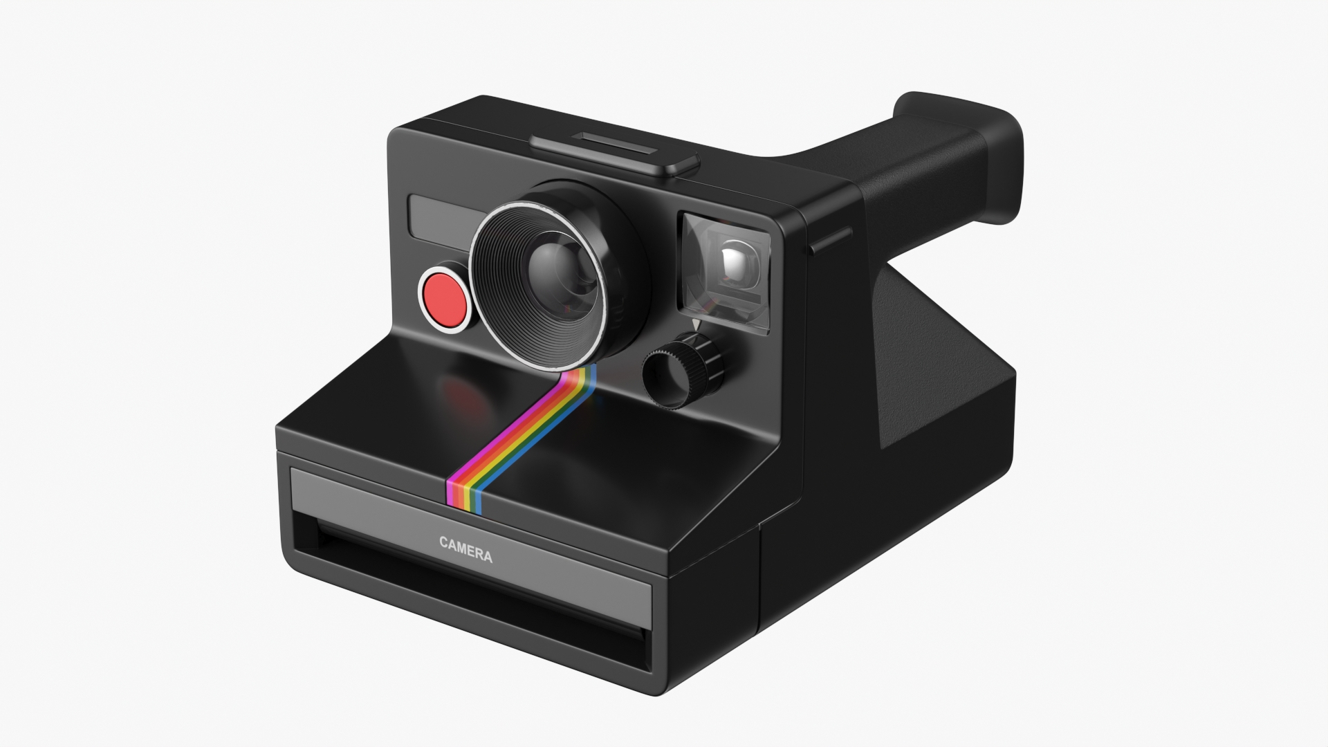 3D Vintage Square Format Camera Black Model - TurboSquid 2453776