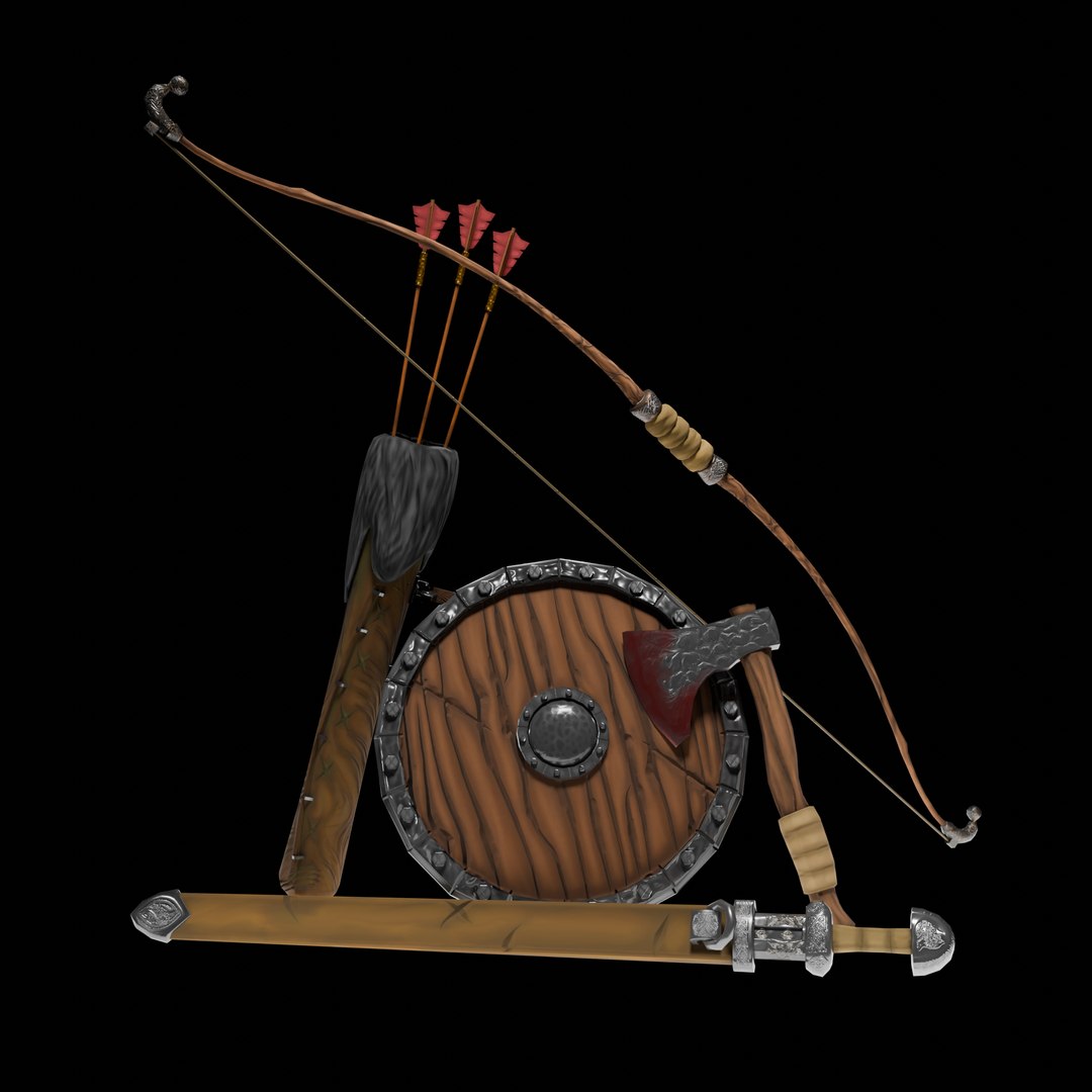 3D Stylized Viking Weapons Collection - TurboSquid 2250911