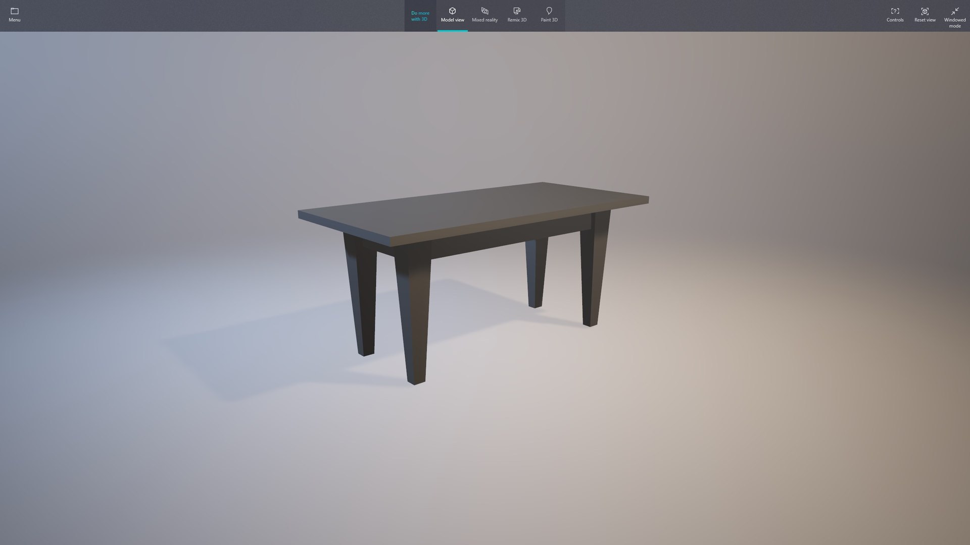 Basic Table 3D Model - TurboSquid 1271450