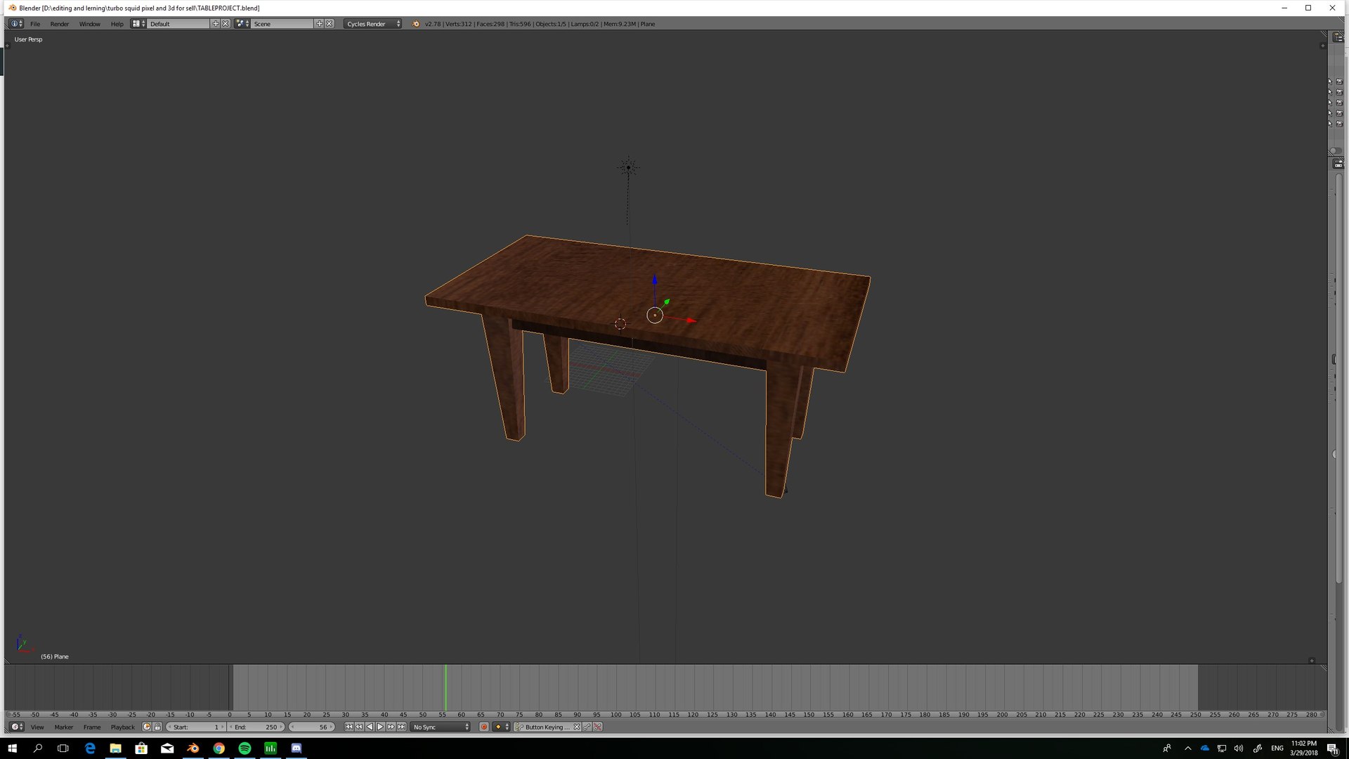Basic Table 3D Model - TurboSquid 1271450