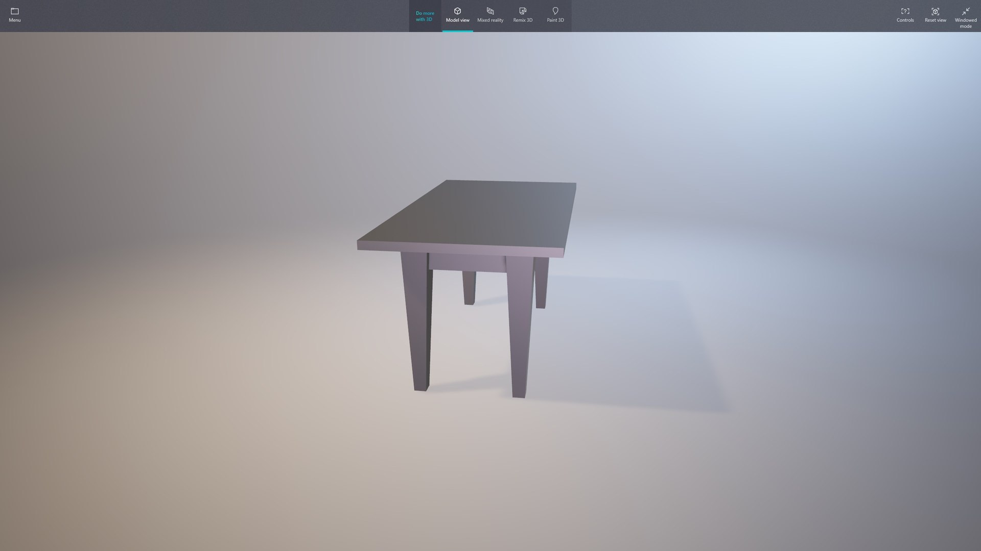 Basic Table 3D Model - TurboSquid 1271450
