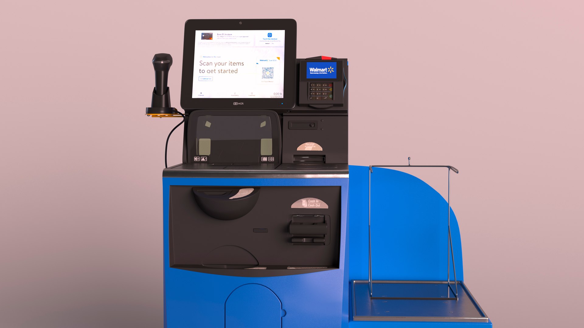 Walmart Self Service Checkout Kiosk Model - TurboSquid 2133746