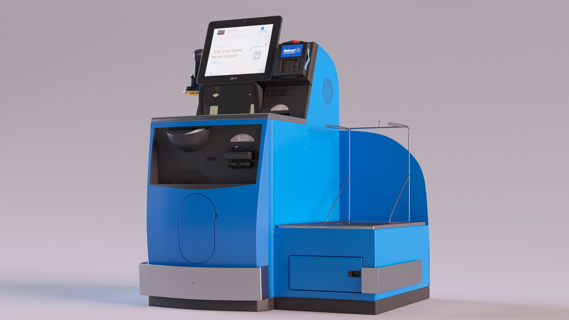 Walmart Self Service Checkout Kiosk Model - TurboSquid 2133746