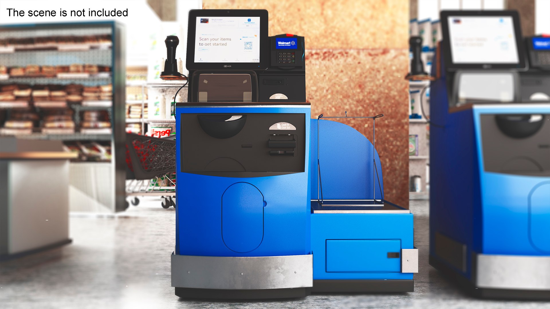 Walmart Self Service Checkout Kiosk Model - TurboSquid 2133746