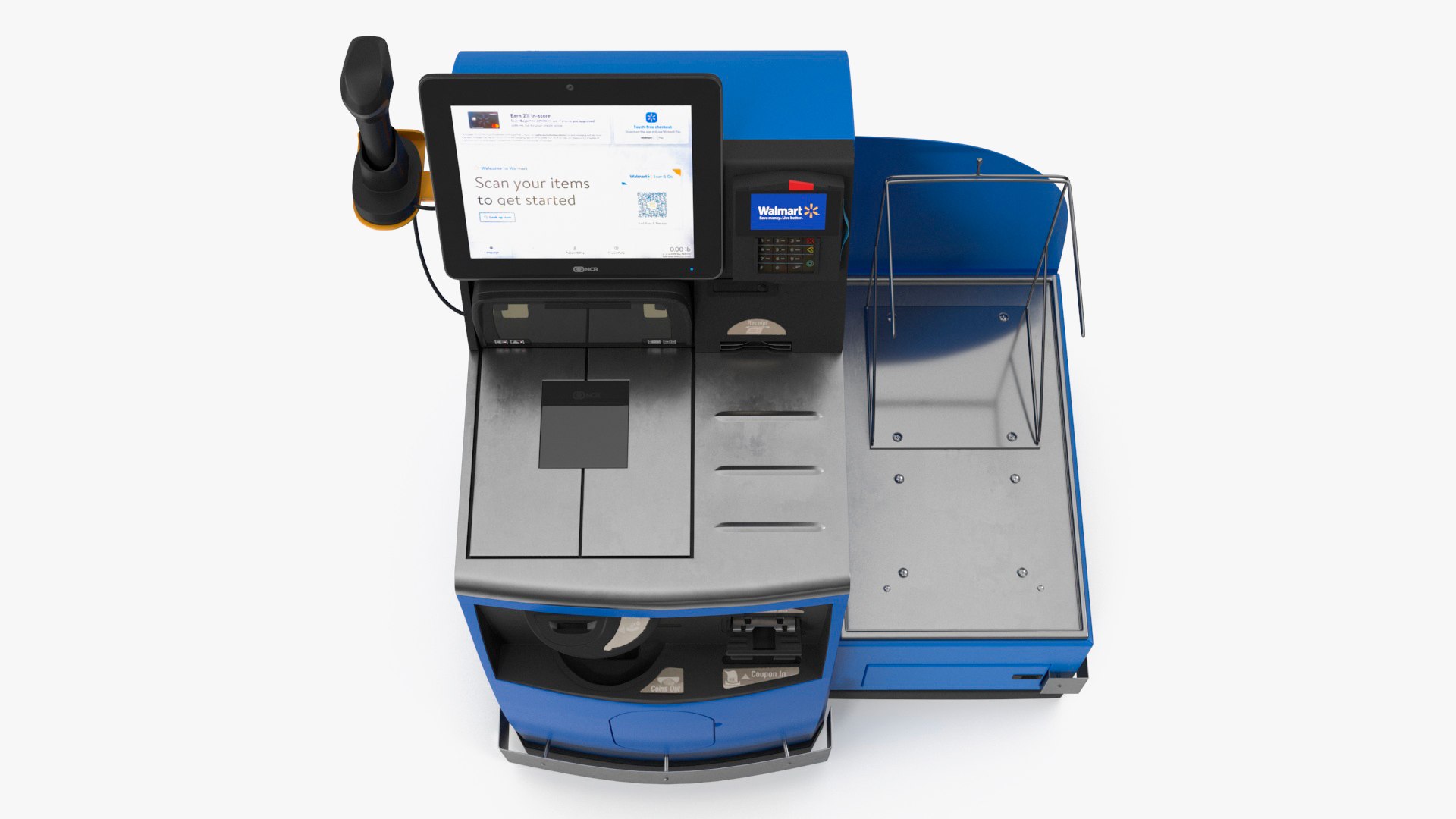 Walmart Self Service Checkout Kiosk Model - TurboSquid 2133746